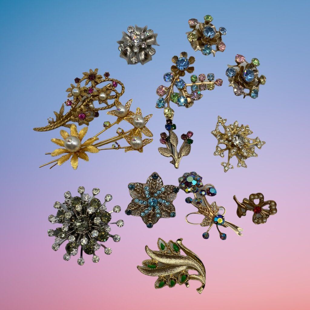 Vintage Atomic Style 1950s Scatter Pin - Vintage Jewerly Collect